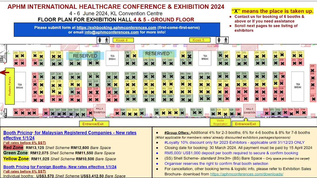 Exhibition Floor Plan - APHM Conference & Exhibition